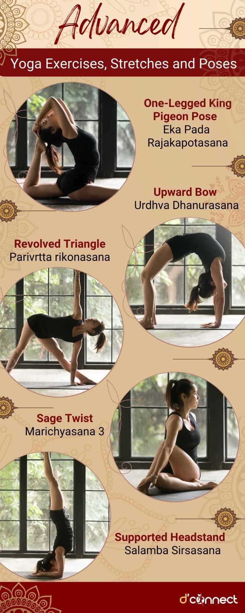 Relieve back pain: 5 Advanced Yoga Exercises, Stretches and Poses | D ...